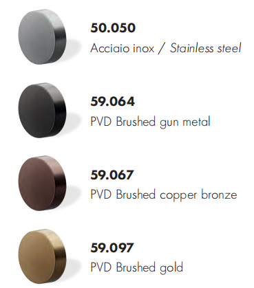 Free-standing stainless steel wash-basin Solo PVD brushed copper bronze ...