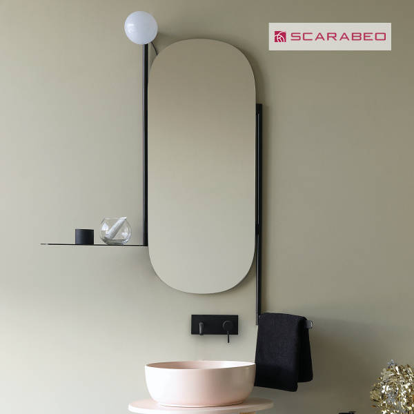 Bathroom Mirror 45×90 Scarabeo Black Matt | Neo Spiti