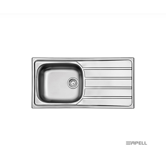 Area Stainless Steel Kitchen Sink 100×50 Apell Inox Smooth | Neo Spiti