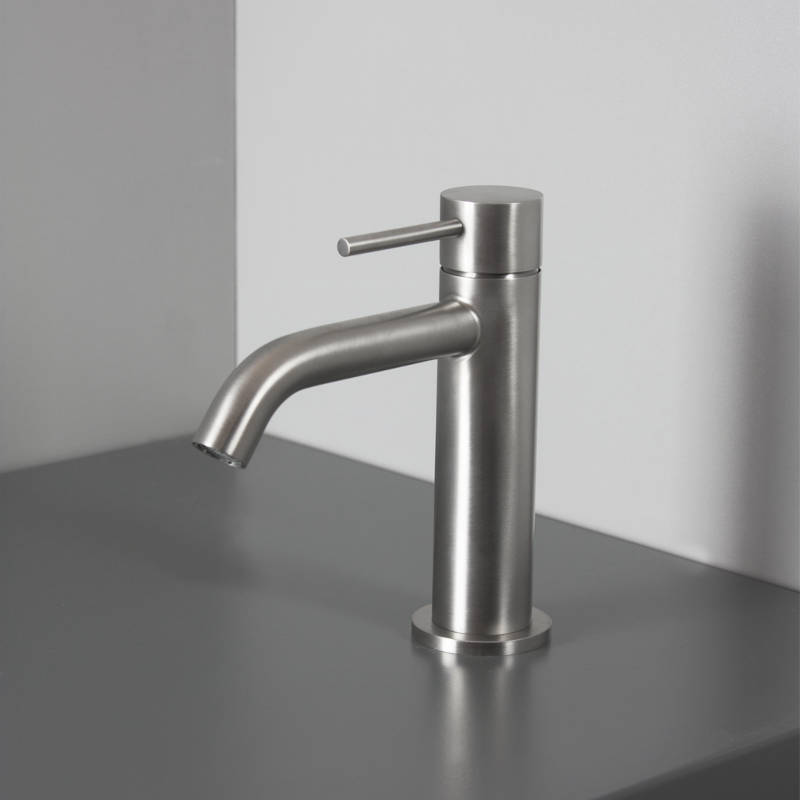 MARLEY Brushed Inox Basin Mixer Tap | Neo Spiti