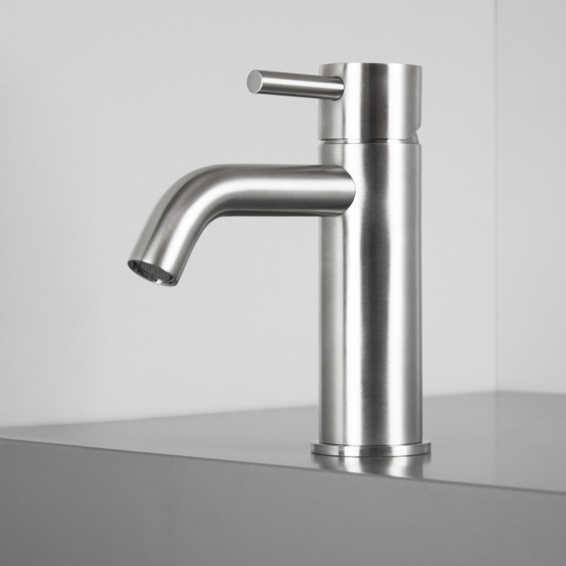 Washbasin mixer Cave Brushed Inox | Neo Spiti